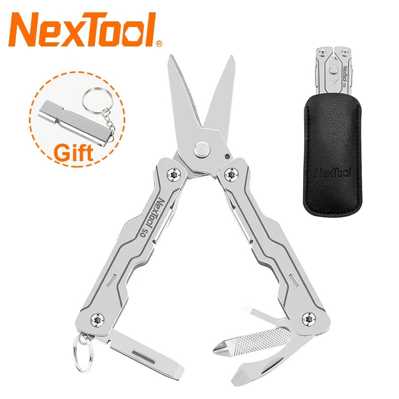 NexTool S0 мини-ножницы 8 в 1, серебряные
