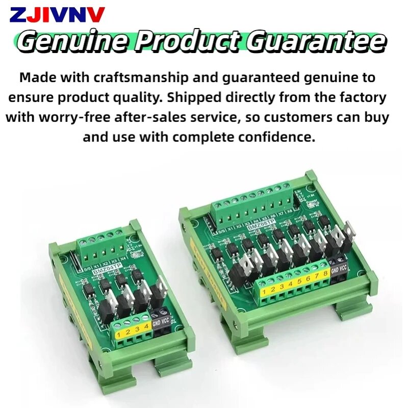 ZJIVNV Плата усилителя сигнала PLC BMZ 4-32 канала 3A 3.3V-5V, 4CH NPN