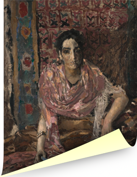 "Гадалка", Врубель М. А, картина для интерьера (репродукция) (50х78 см / без подрамника)