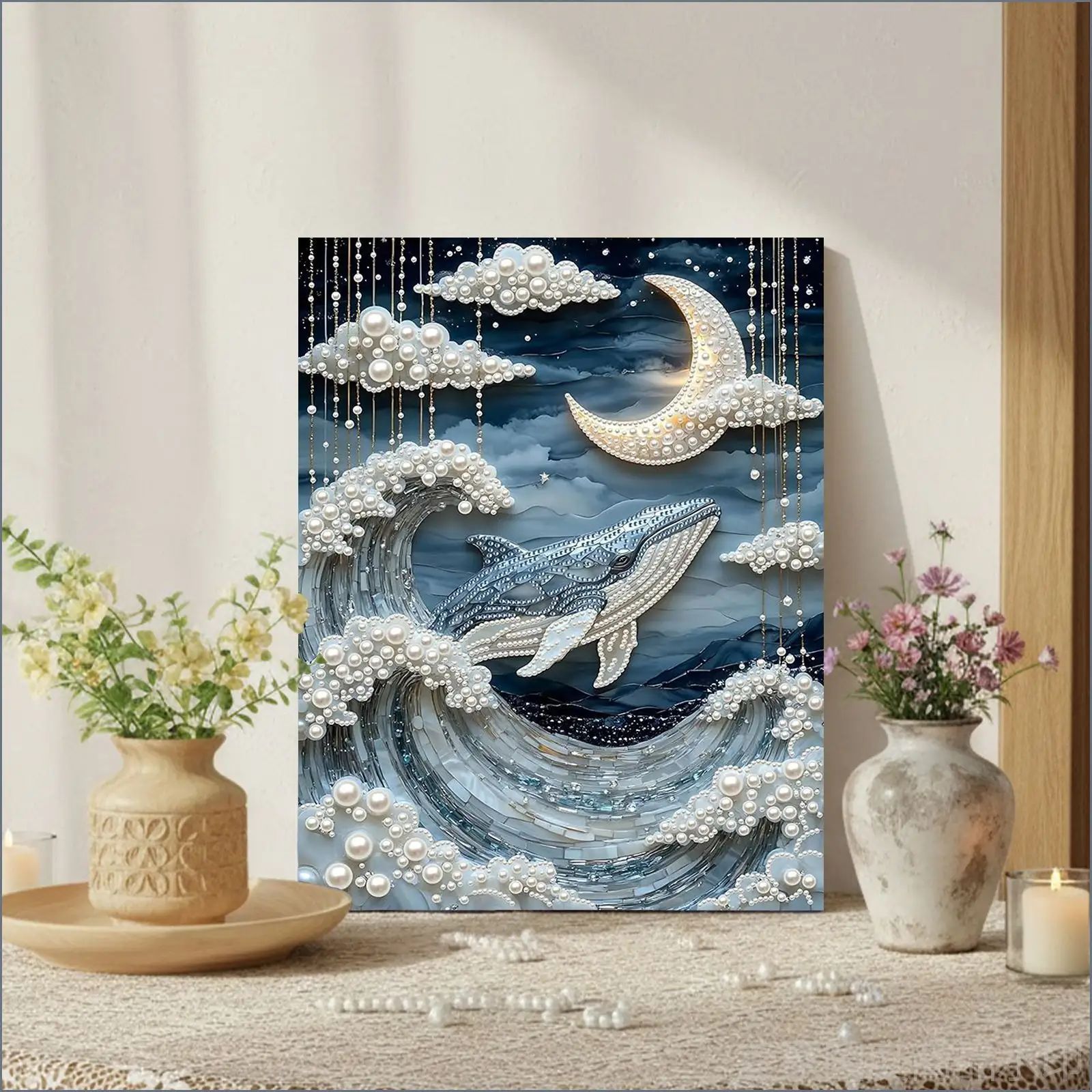 DIY-картина из бисера на рамке, 30 40 см
