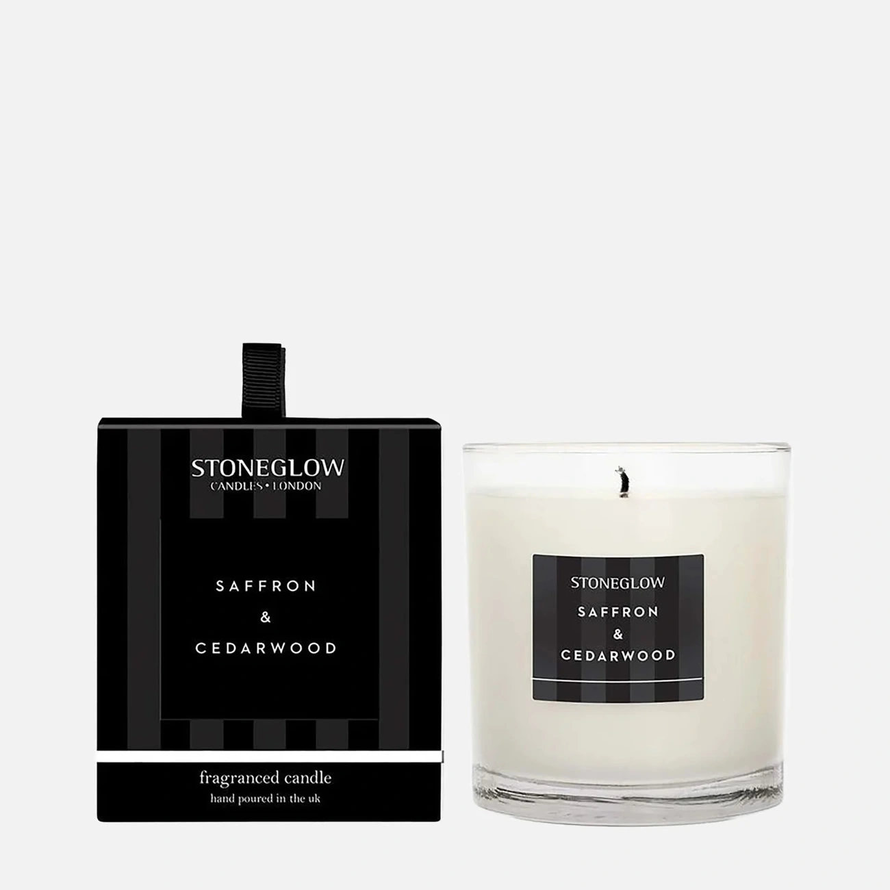 Свеча Стоунглоу Шафран и Кедр 300 гр для помещений / Stoneglow Safroon and Cedarwood