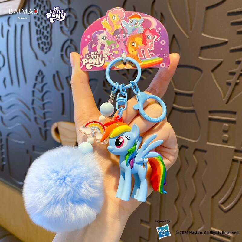 Плюшевый ключен с Рэйнбоу Дэш из My Little Pony, серия Furry, мягкий дизайн для сумок, милый подарок-пони для девочек