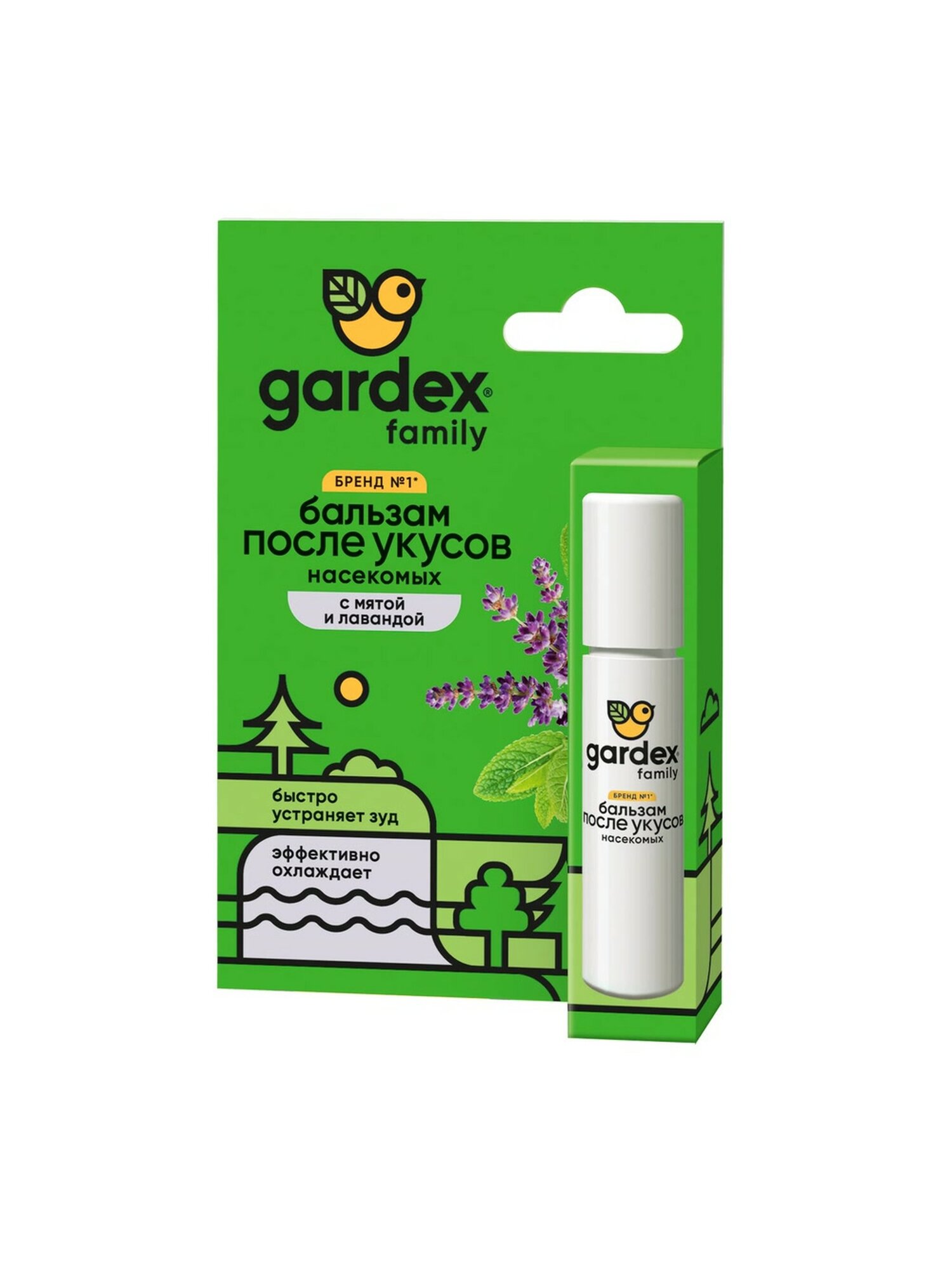GARDEX FAMILY бальзам после укусов насекомых 7МЛ/роликовый — Бальзам после укусов насекомых 7мл роликовый