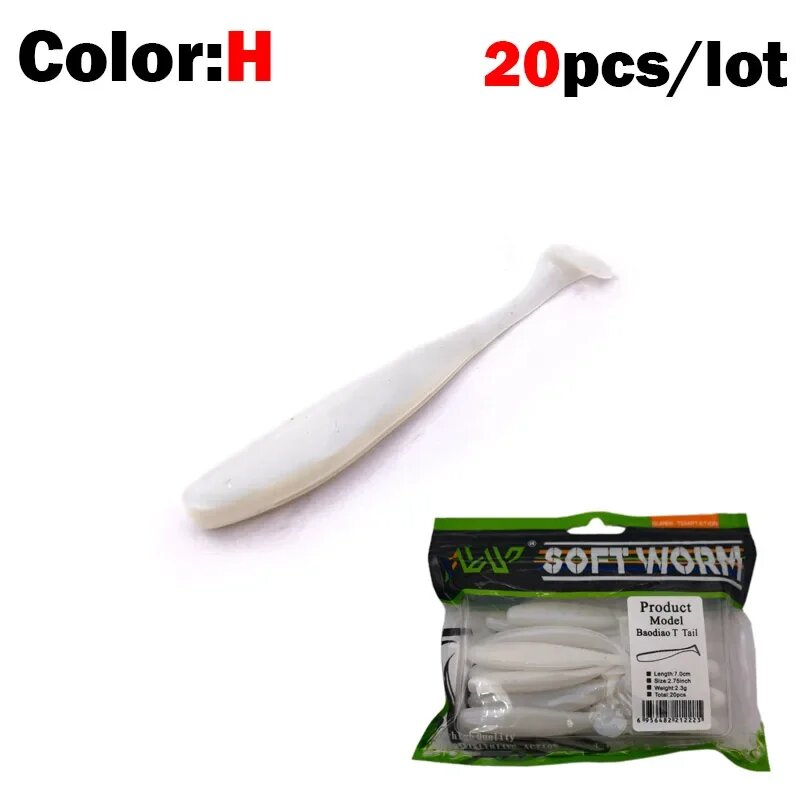 OUTKIT Воблеры для карпа 20 шт. Белый, 63mm, H