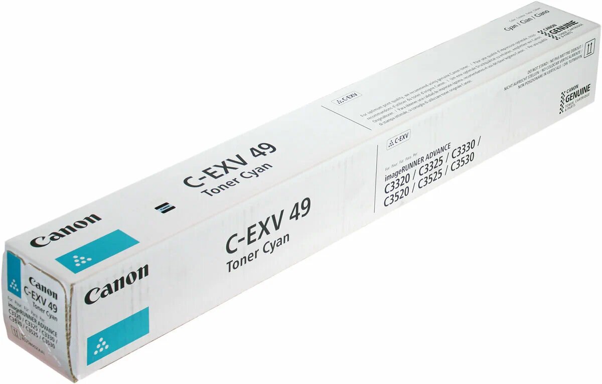 Картридж Canon C-EXV49 C голубой Оригинал 19000 стр, cyan для Canon iR ADVANCE C3325i/3330i/3320