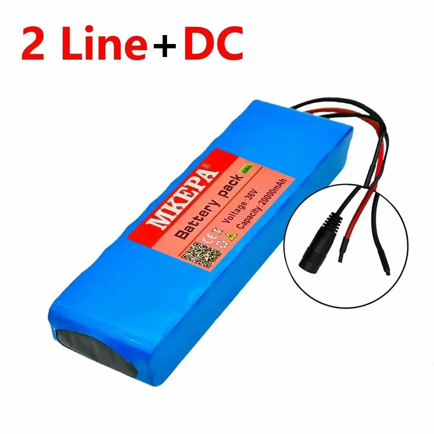 10S2P 36V 20000mAh 18650 Литиевая батарея, 500 Вт для электрических скутеров + BMS