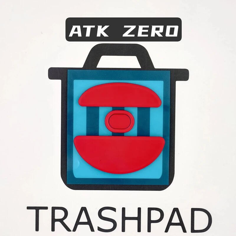 Накладки TRASHPAD PTFE для мыши ATK Zero ICE Speed Red Control Brake 0.8 мм red control