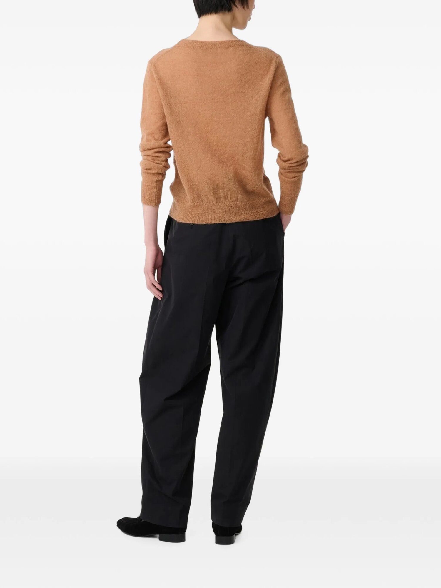 Свитер Studio Nicholson Eyla ribbed-trim sweater, размер 8 — фото 1
