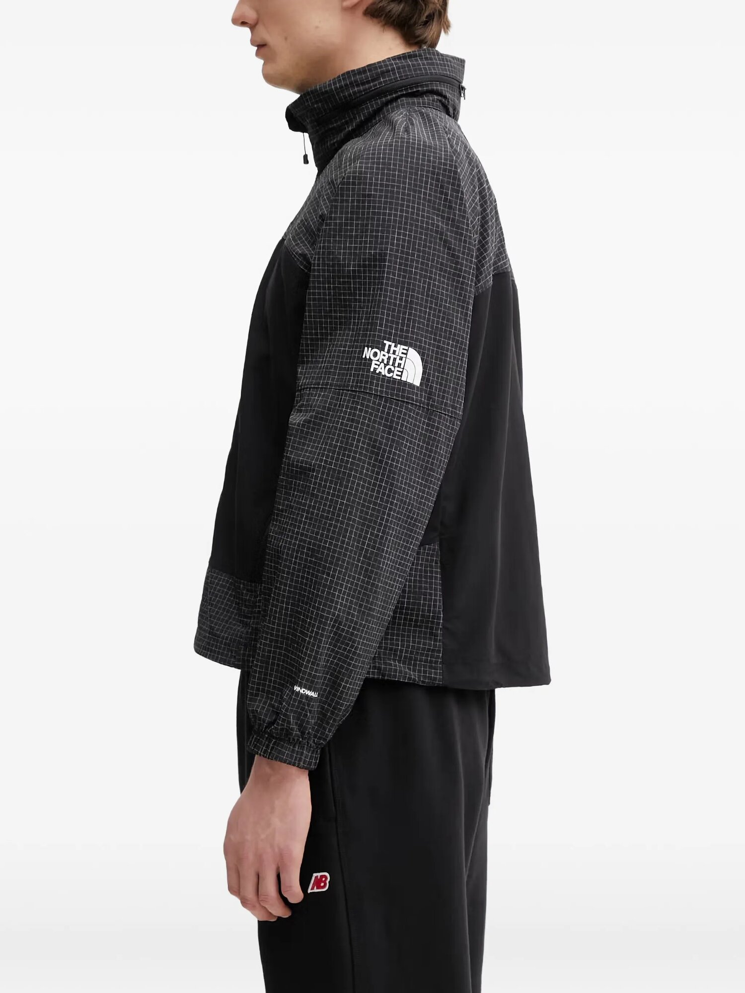 Куртка The North Face Check-pattern panelled jacket, размер L — фото 1
