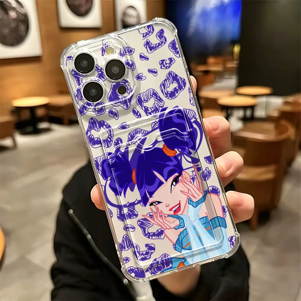 Чехол iPhone 13 "Клуб Винкс", прозрачный, TKB-J3KB434u7