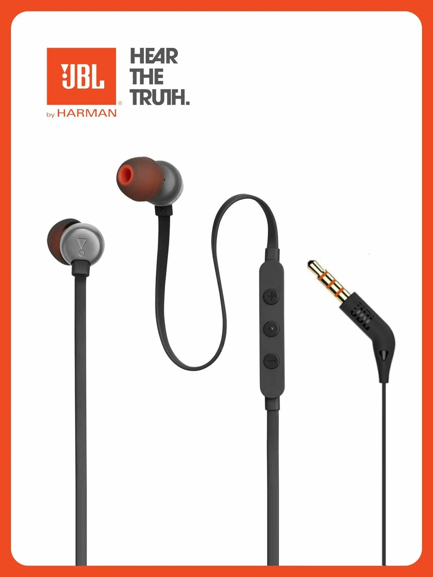 Проводные наушники JBL Tune 310, Mini Jack 3.5 mm, черный