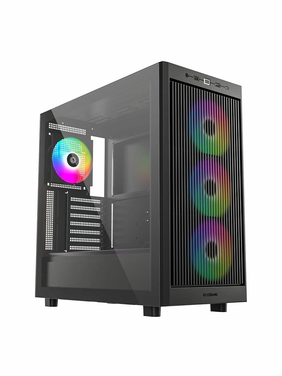 Корпус ID-Cooling Ware 510 черный без БП ATX 7x120mm 5x140mm 1xUSB2.0 1xUSB3.0 audio bott PSU
