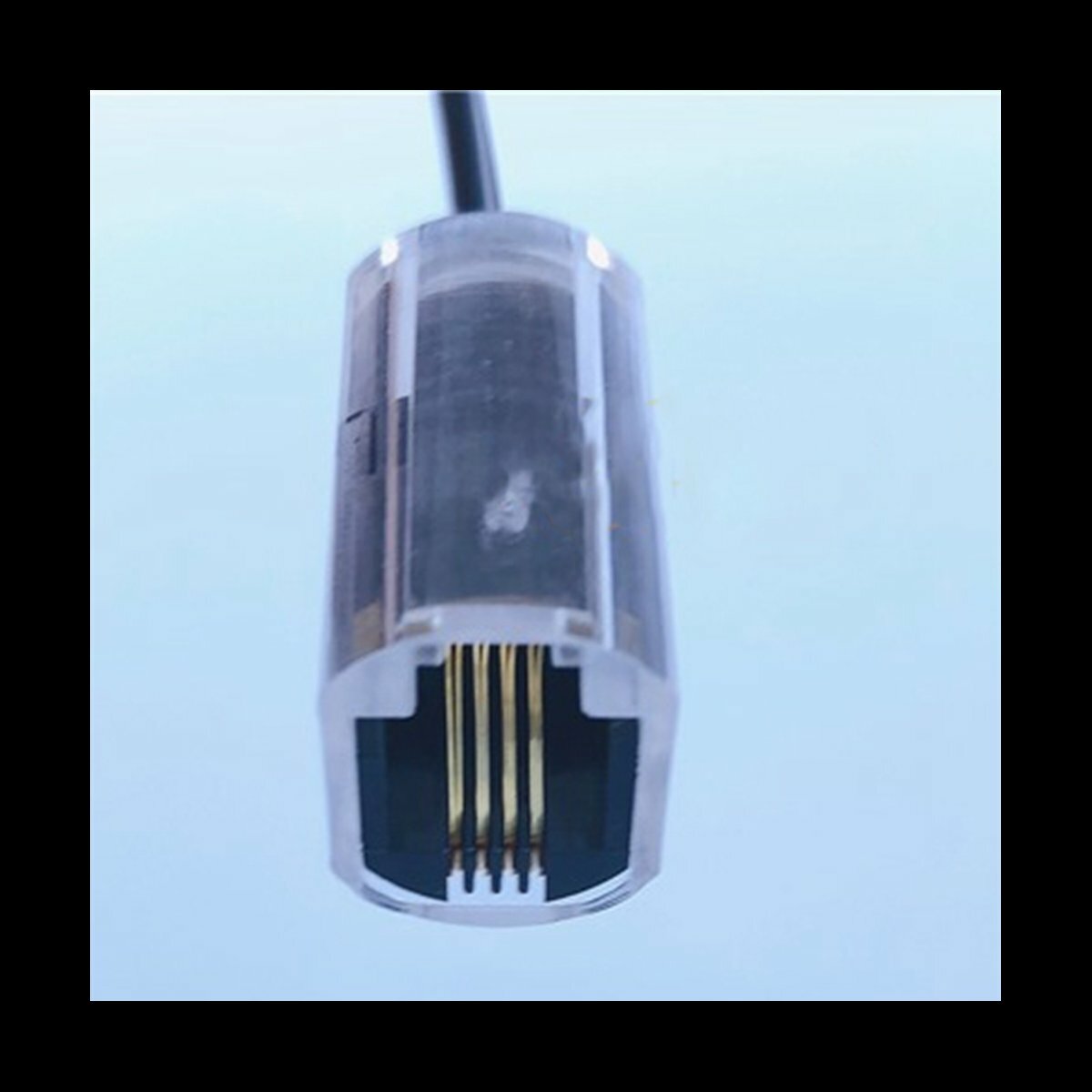 2шт телефонный шнур Detangler RJ9 4P4C 360 градусов расширенный вращающийся анти-T-угол черный стационарный кабель