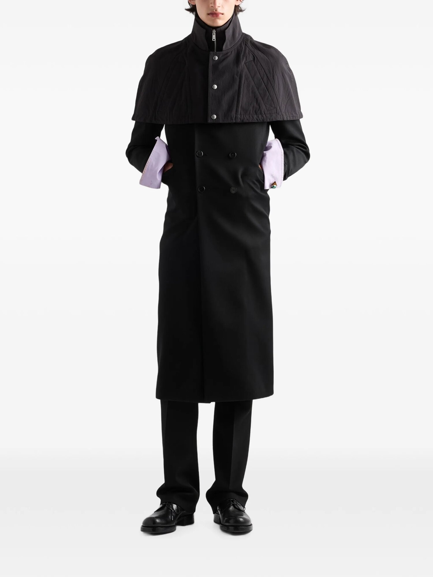 Накидка Prada, размер 50, black — фото 1