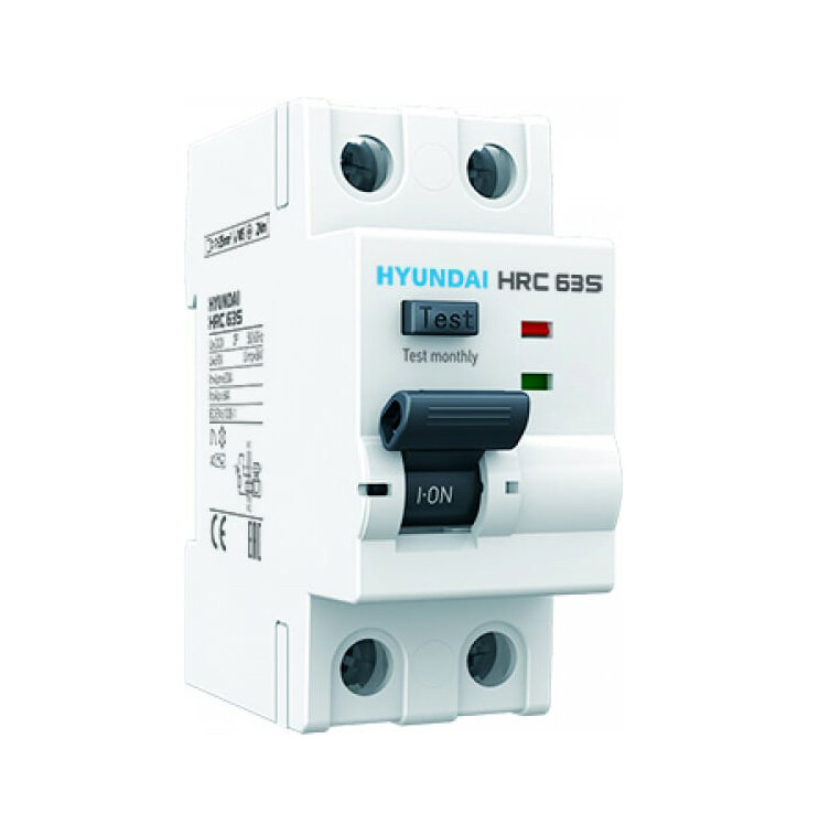 Устройство защитного отключения HRC63S 2PG4S0000C 00025F 2 полюса, 25A, 30mA (STANDARD) HYUNDAI 13.05.000052
