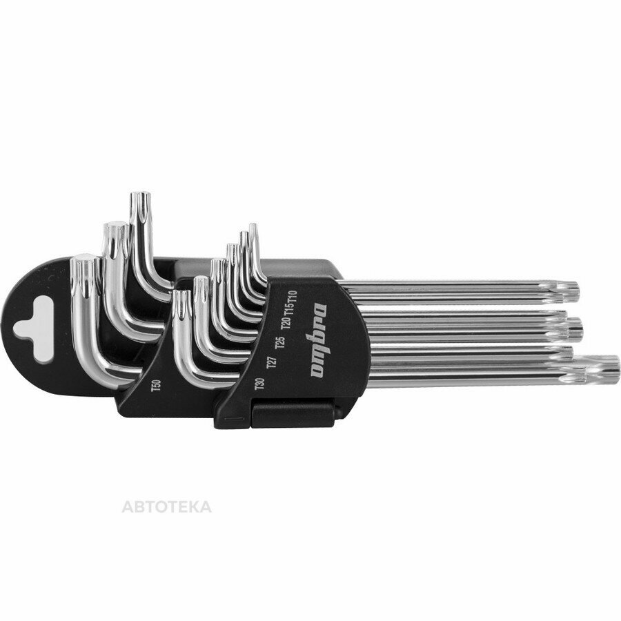 Набор ключей торцевых TORX® Т10-T50. 9 предметов OMBRA 953009