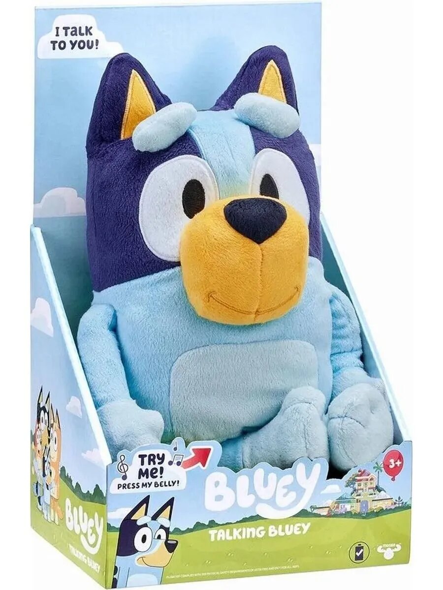 Интерактивная игрушка Moose Toys Talking Bluey Plush: Синий