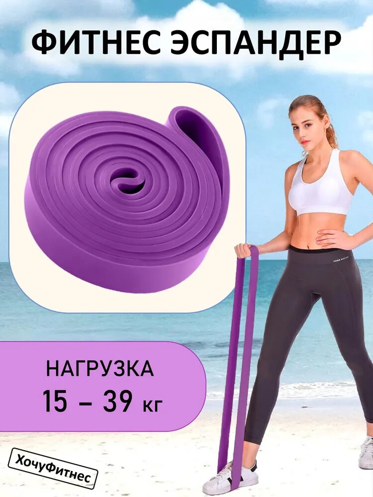 Резинка для фитнеса 15-39 кг эспандер ленточный для подтягивания на турник