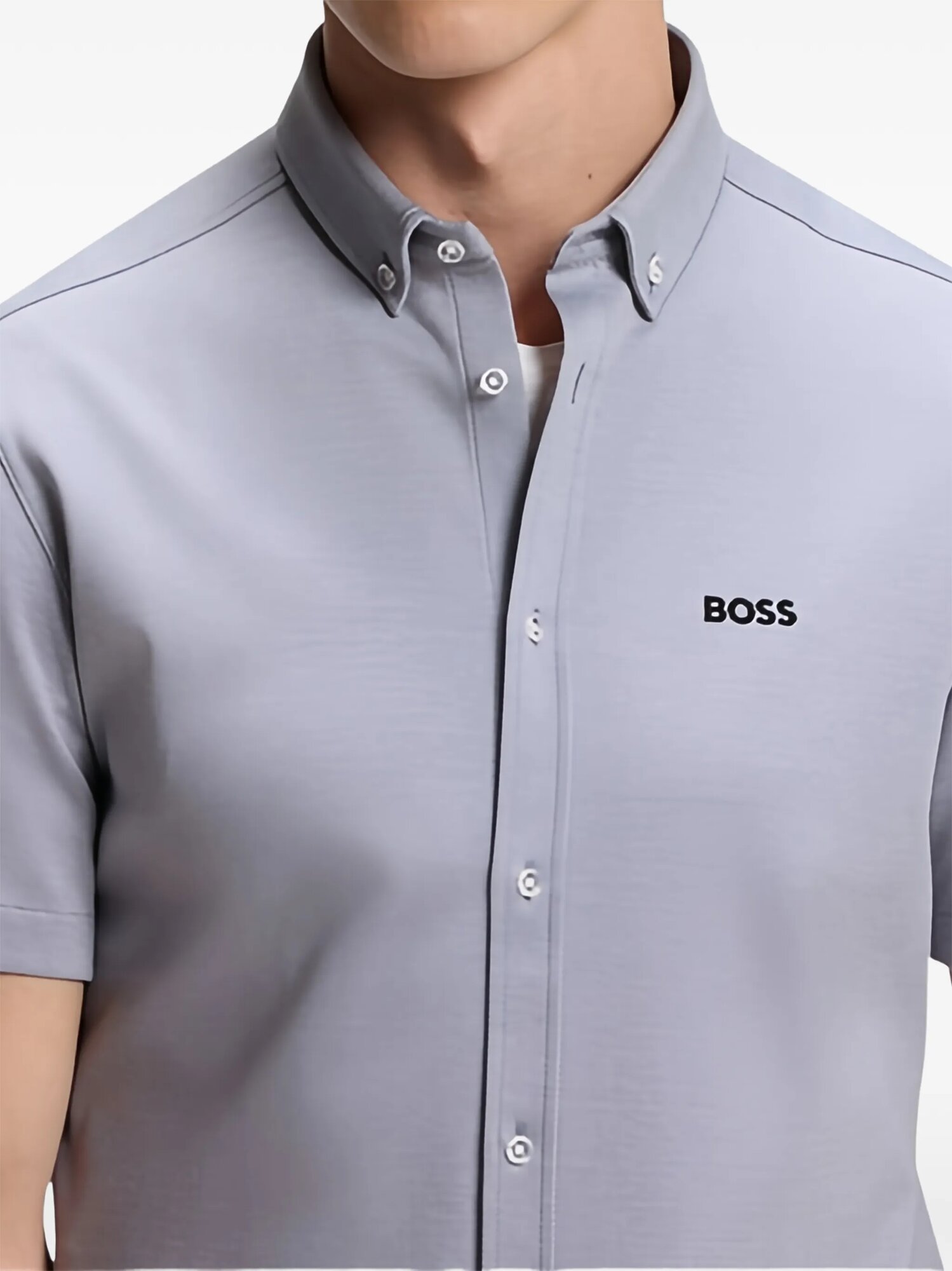 Рубашка BOSS, размер 4XL, серый — фото 1