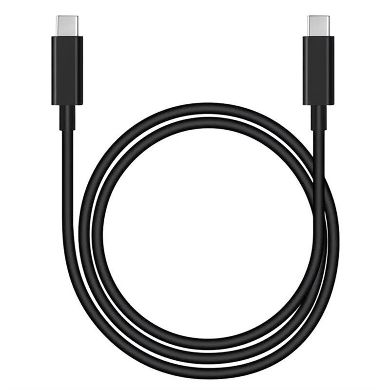 Кабель "Type-C" для Huion Kamvas 12/13/16 Gen3, полнофункциональный, USB 3.2, 1m / двойной разъем, черный.