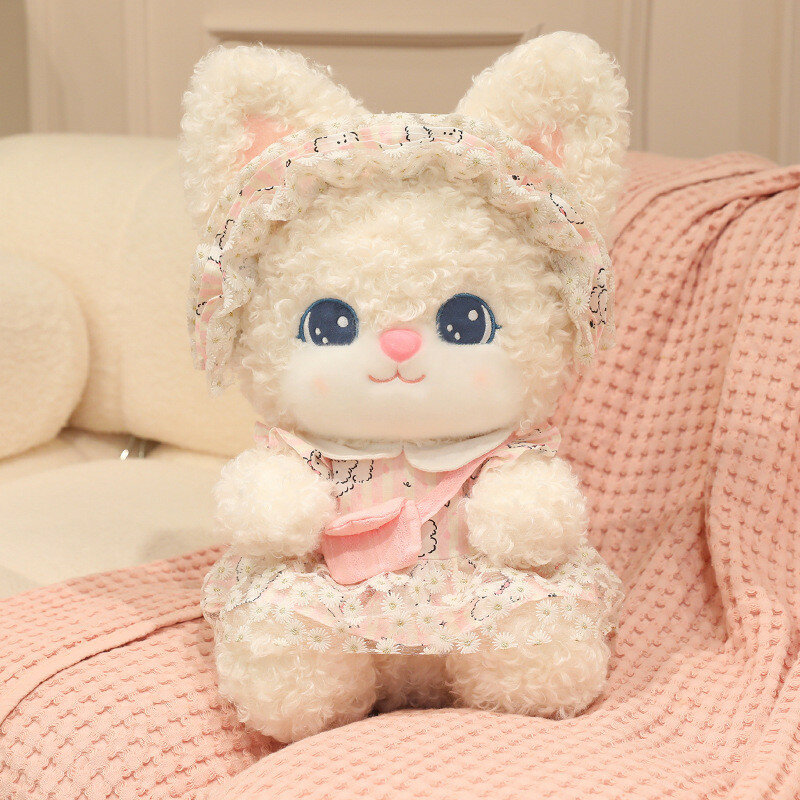 Игрушка мягкая животное кот белка кролик короткошерстный для детей подарок на праздник 45см