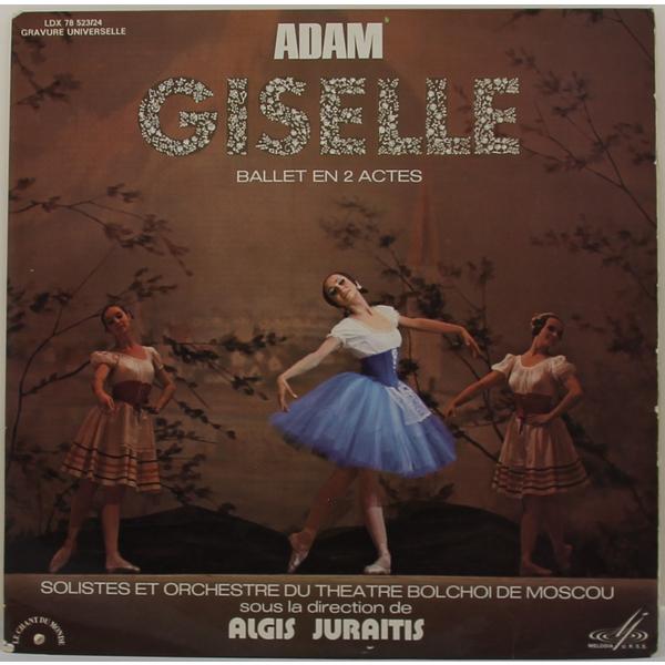 Винтажная виниловая пластинка ADAM - GISELLE (ORCHESTRE DU THEATRE BOLCHOI DE MOSCOU)