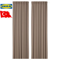 Штор блэкаут IKEA майгулл Турция, трюфельные, 145x300 см (2 шт.)