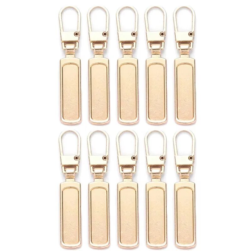 Металлические бегунки для молний (5-10 шт.) с автоблокировкой Gold 10pcs
