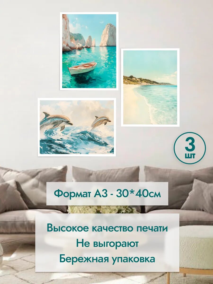 Постеры интерьерные А3 на стену — фото 1