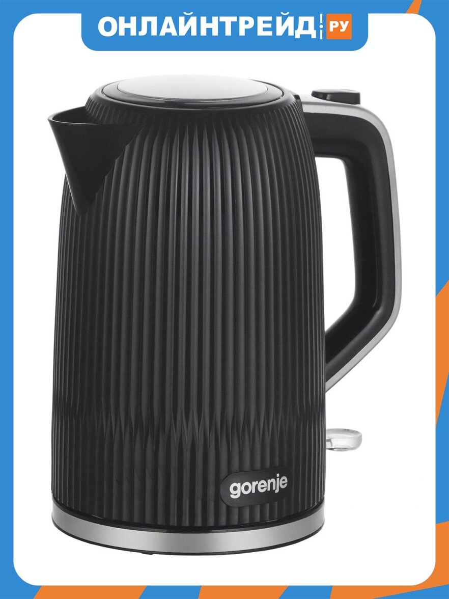 Чайник электрический Gorenje K17DPB черный/серебристый