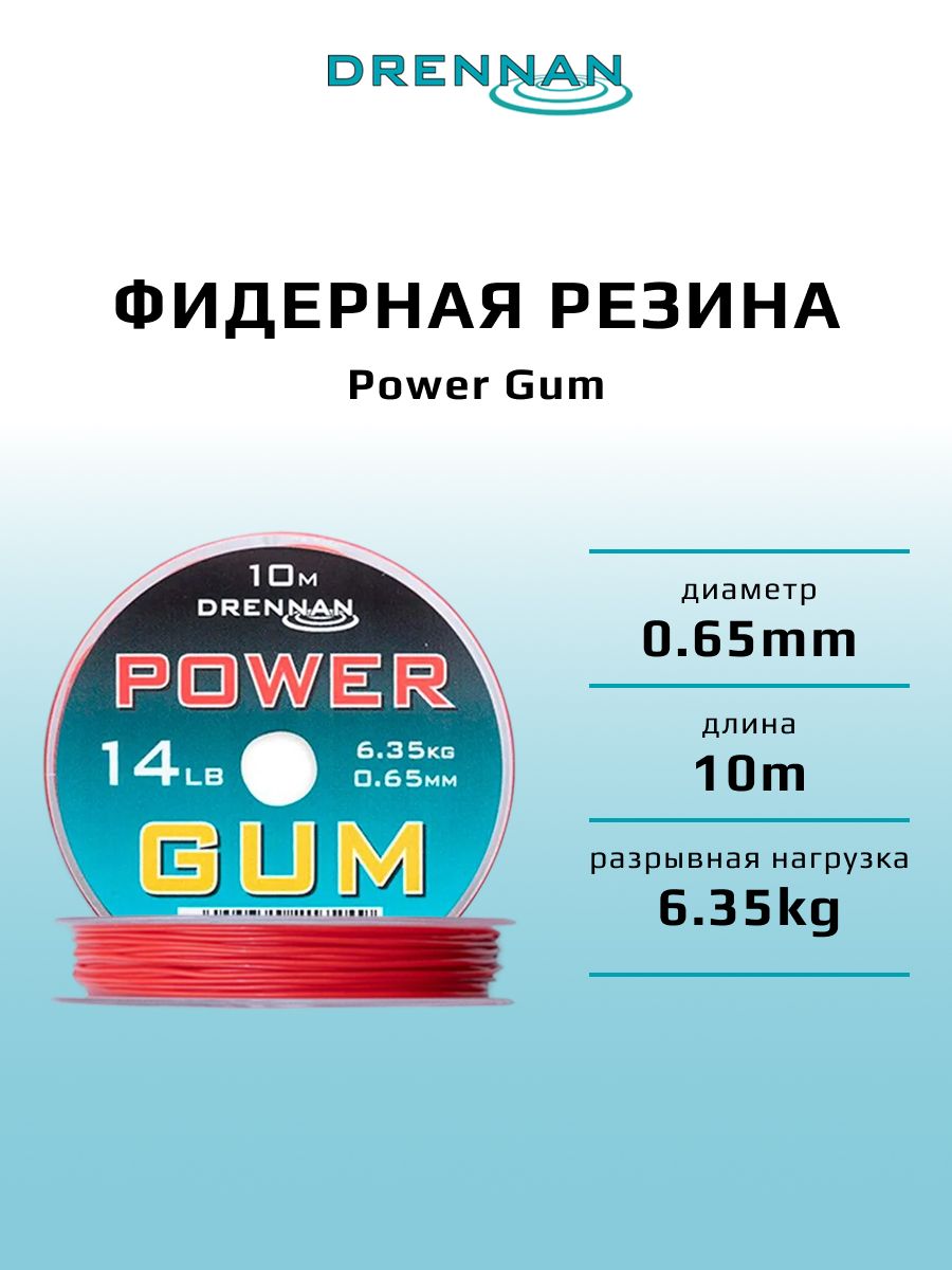 Фидерная резина Drennan Powergum 14lb Red