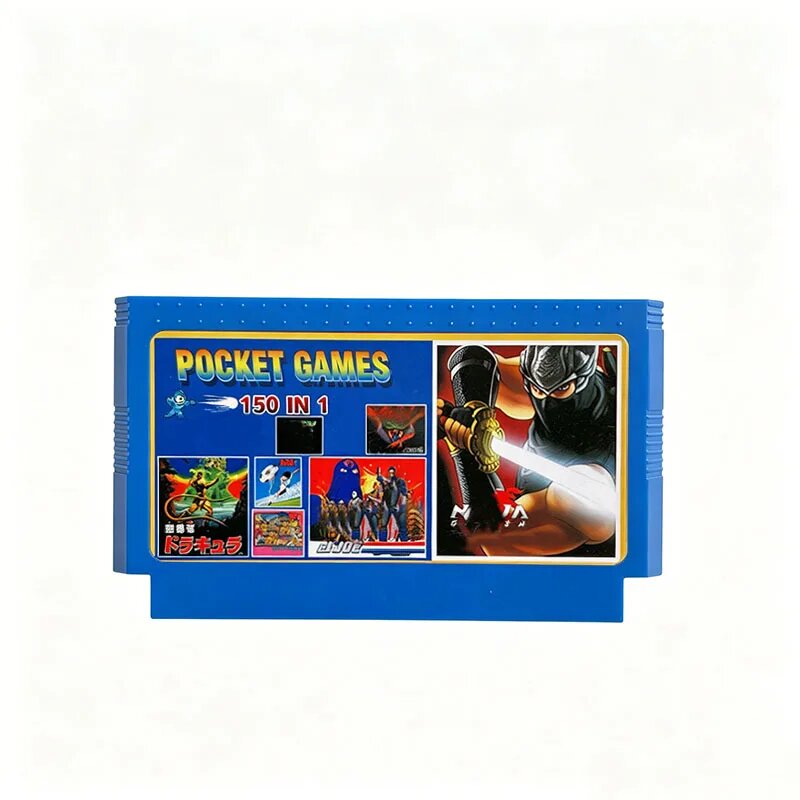 Игровой Картридж 150-в-1, 60-контактная 8-битная Карта Для Игровой Консоли, Портативная Коллекция Игровых