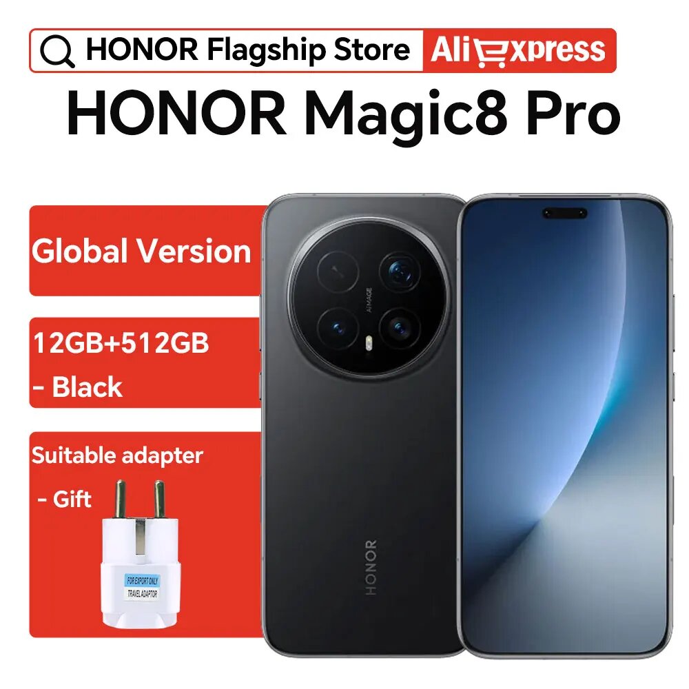Смартфон Honor Magic8 Pro, 12/512ГБ, global