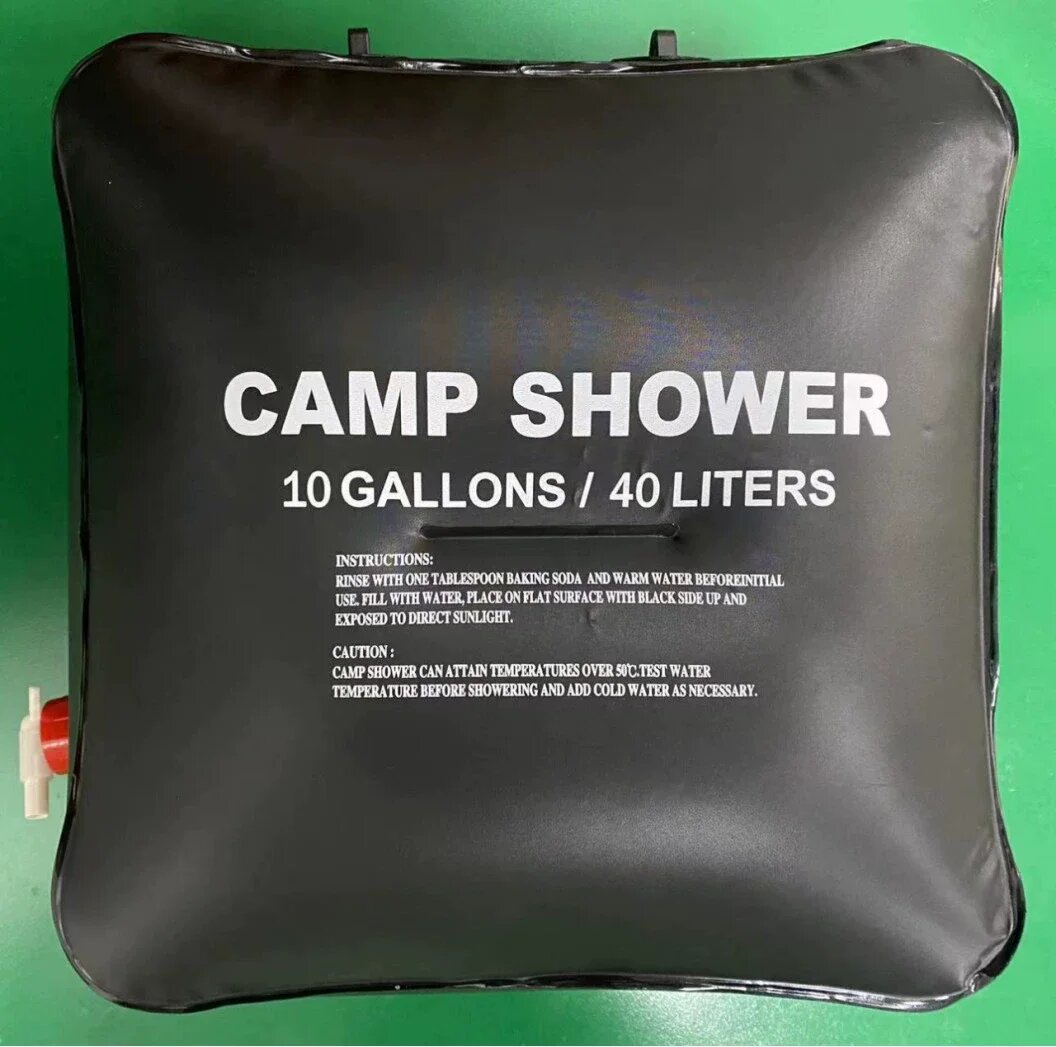 Кемпинговый душ 10 Gallons / 40L, черный