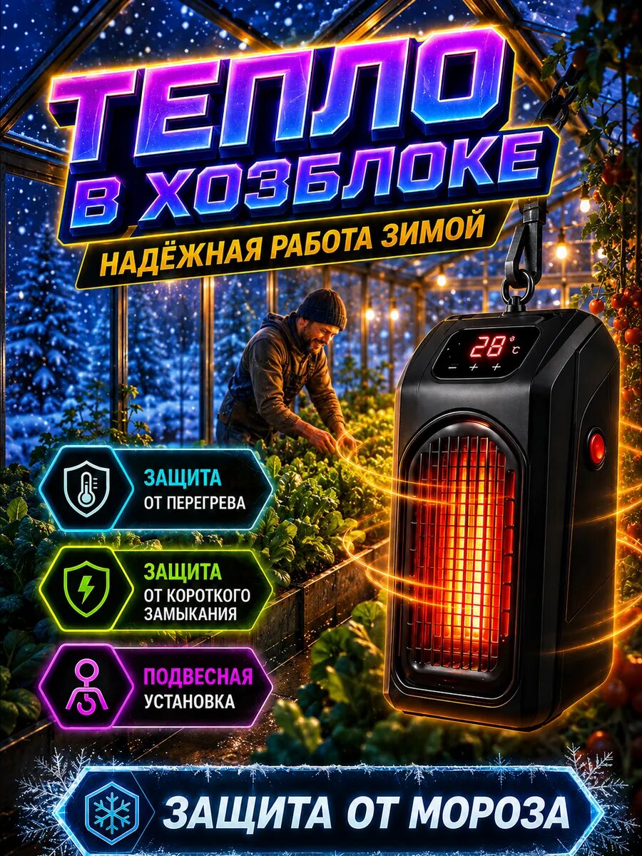 Обогреватель для теплицы с терморегулятором инфракрасный