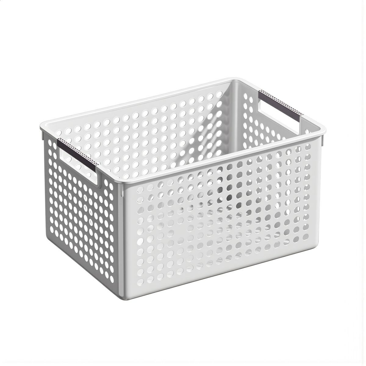 Пласти perforated корзина для хранения 31х22х18 см белый скандинавский 1 шт для кухни продуктов organising шкаф ящик комната детская вещи игрушки