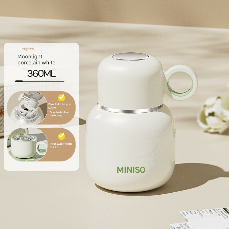 Мини-термокружка Miniso для девочек, высокая эстетическая ценность, малый объем, компактная и портативная, новая
