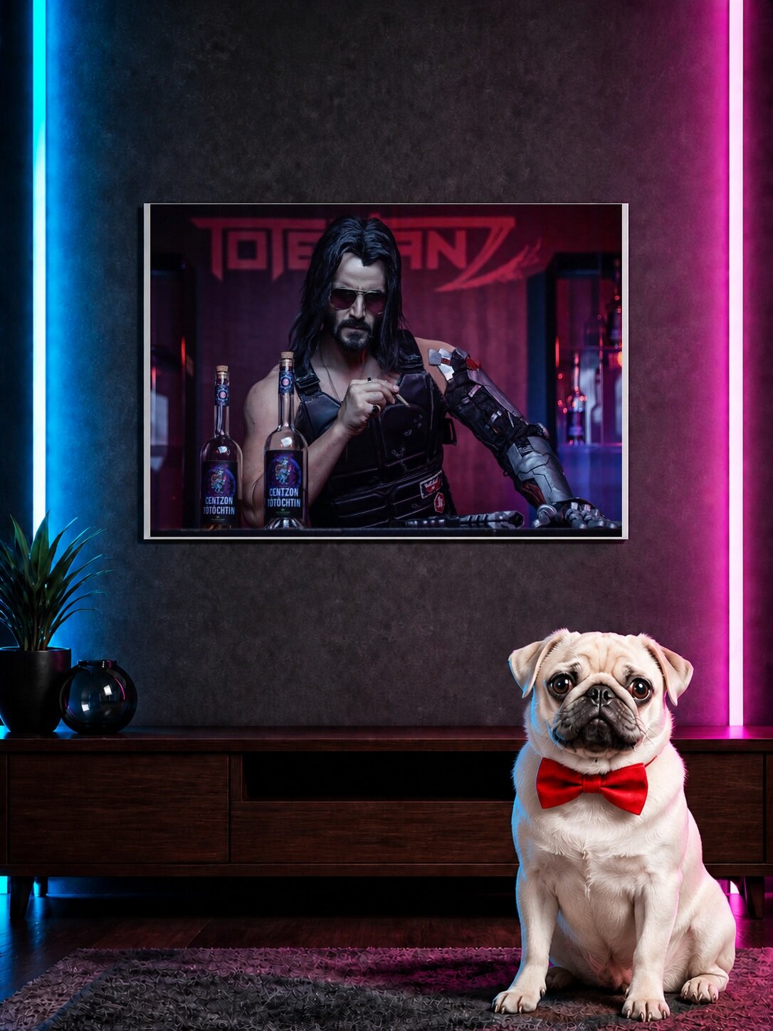 Постер Cyberpunk 2077 Сага — легендарные игровые мотивы A3
