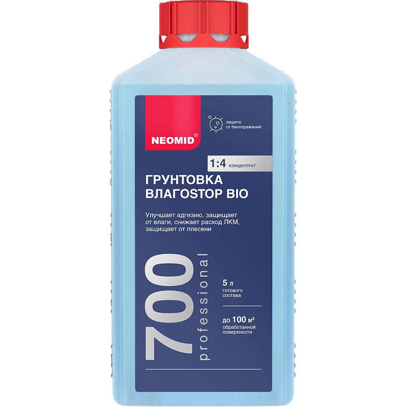 Неомид Грунт ВлагоStop Bio концентрат 1:4 (1 л.)