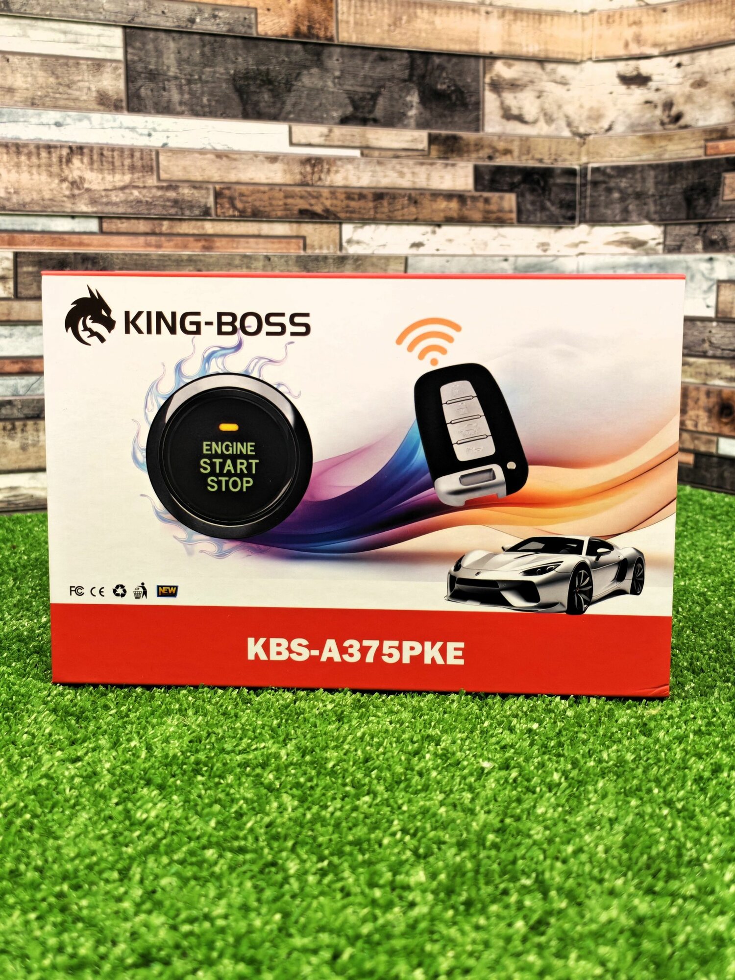 Автосигнализация King-Boss KBS-A375PKE: PKE-доступ, дистанционный запуск, односторонняя система
