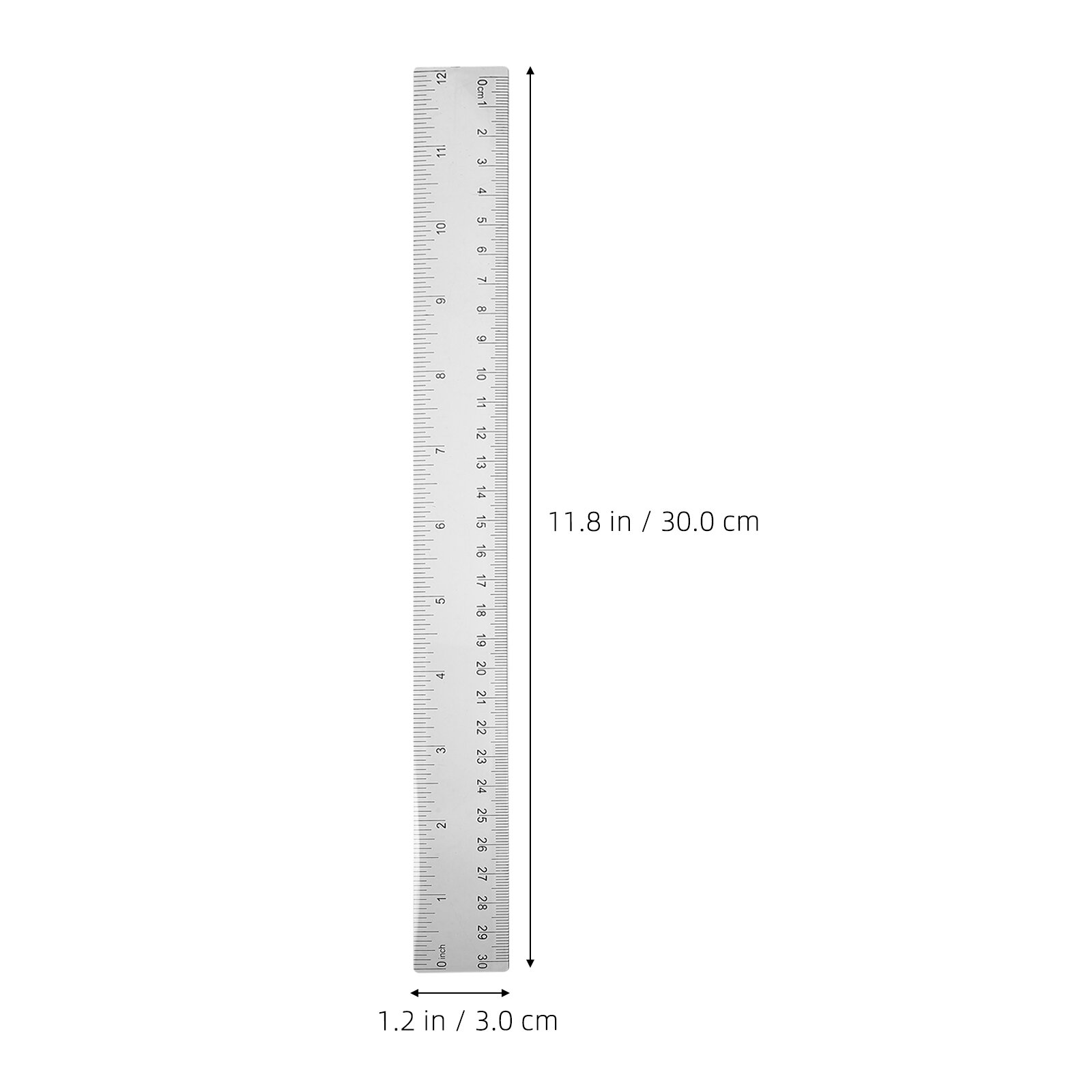Набор Из 2 Штук Инструментов Для Геометрии Прозрачный 30.00X3.00X0.10Cm