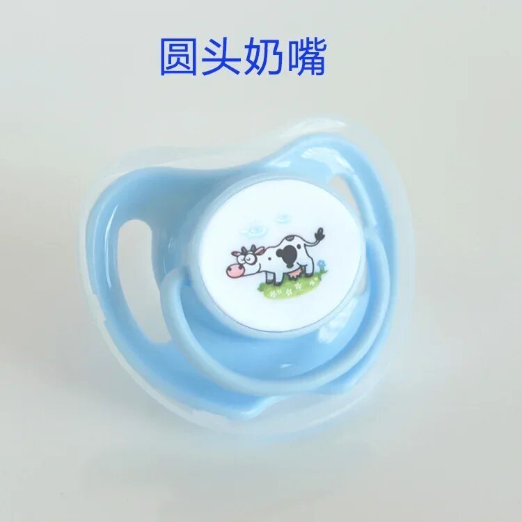 Силиконовые соски для младенцев Rabbit Cow Giraffe Dog blue round