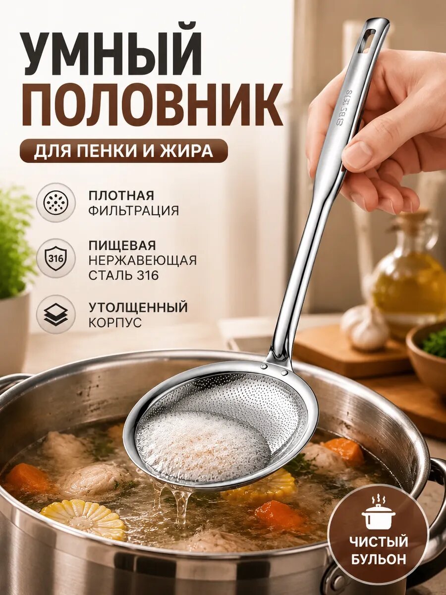 Умный половник для пенки