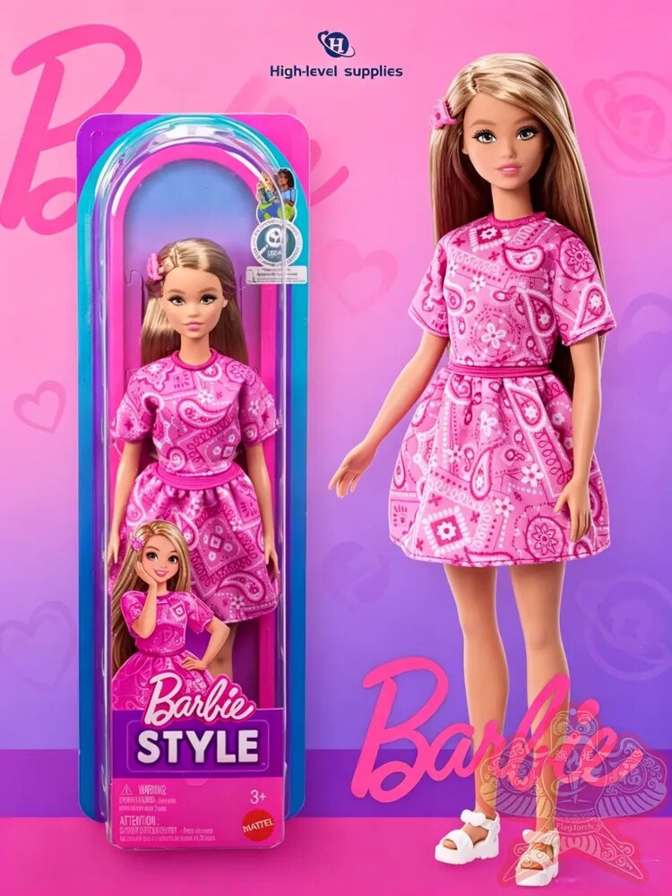 Кукла Barbie Fashionistas Style JJN62 Можно причесывать 4771193951 для коллекционирования для ролевых игр