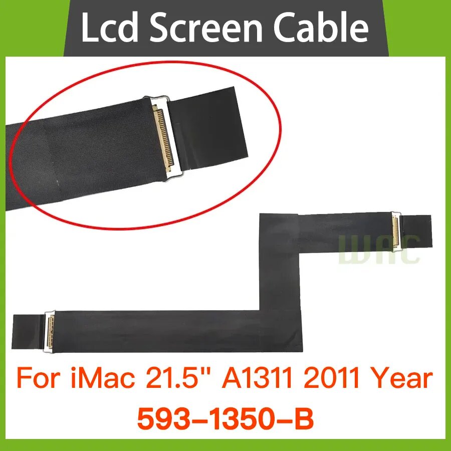 Новый ЖК-кабель для светодиодного LVDS экрана дисплей гибкий кабель 593-1350 593-1350-B Для iMac 21,5 "A1311 2011 год MC309 MC812 MC978