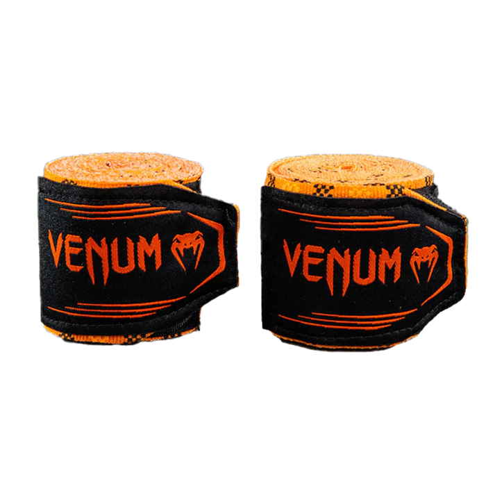 Бинты боксерские Venum Tartan 4 m. Pumpkin (One Size)