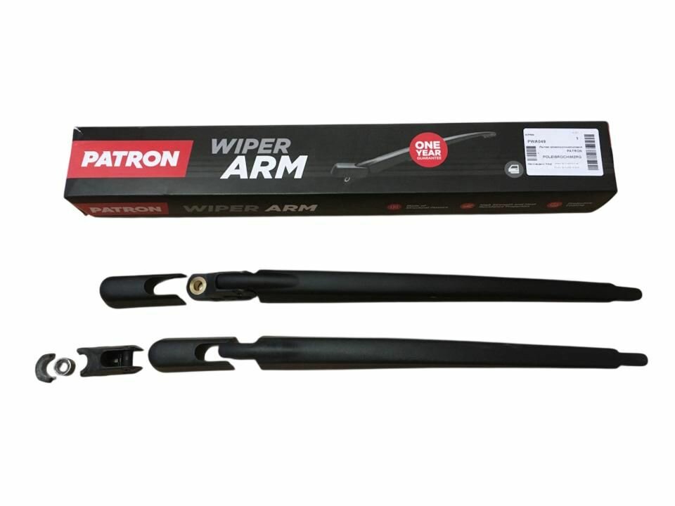 Рычаг стеклоочистителя PATRON PWA049 Задн. Renault: Sandero 2009-2014, Scenic 1996-2003