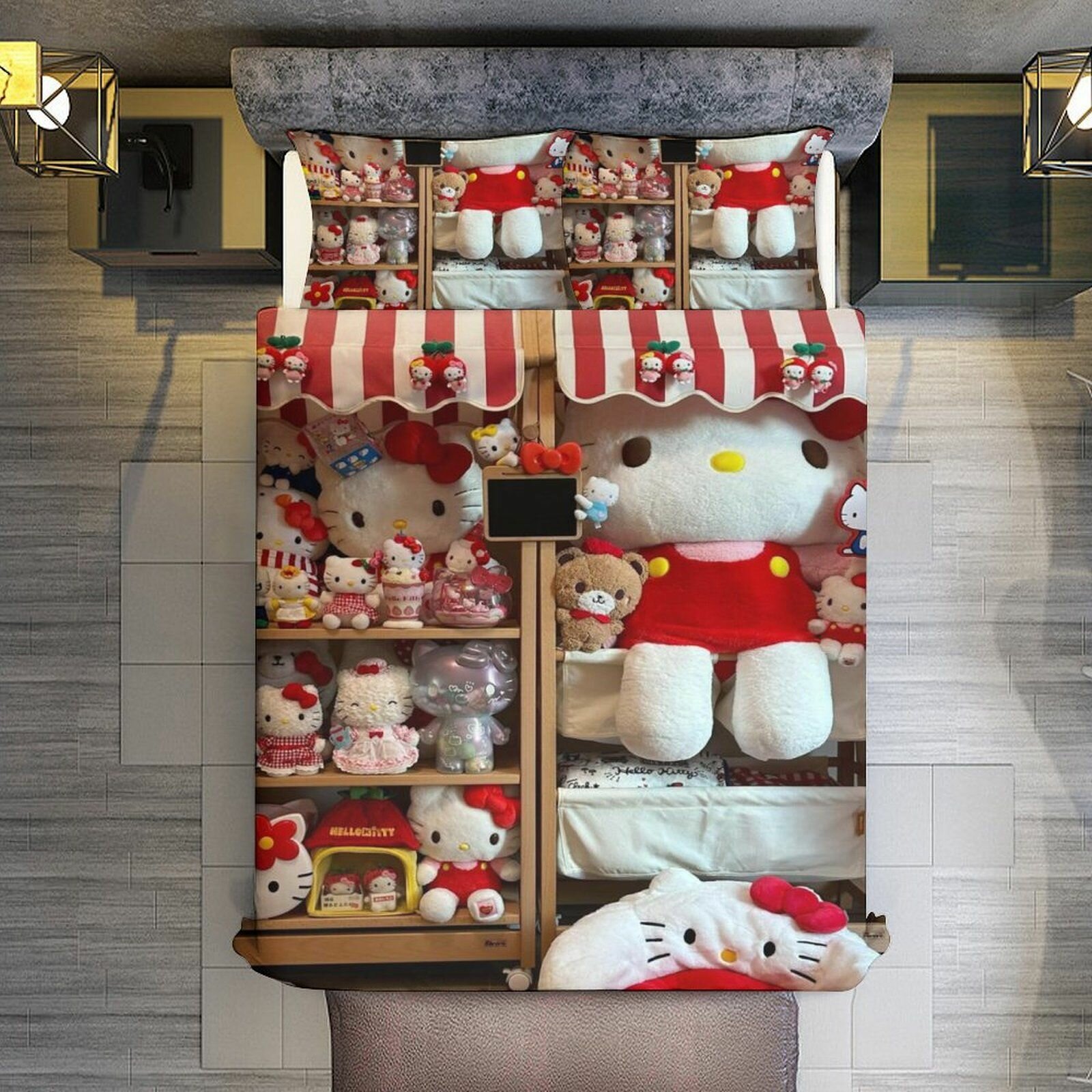 SANRIO Комплект постельного белья, Микрофибра, Односпальный