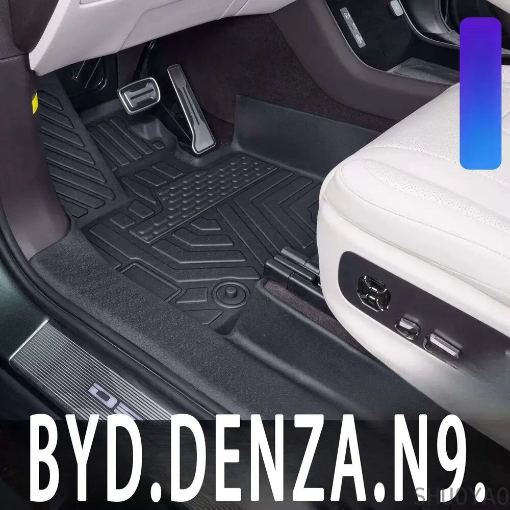 Коврики в салон автомобиля для BYD. DENZA. N9, TPE, черные, 1 шт.