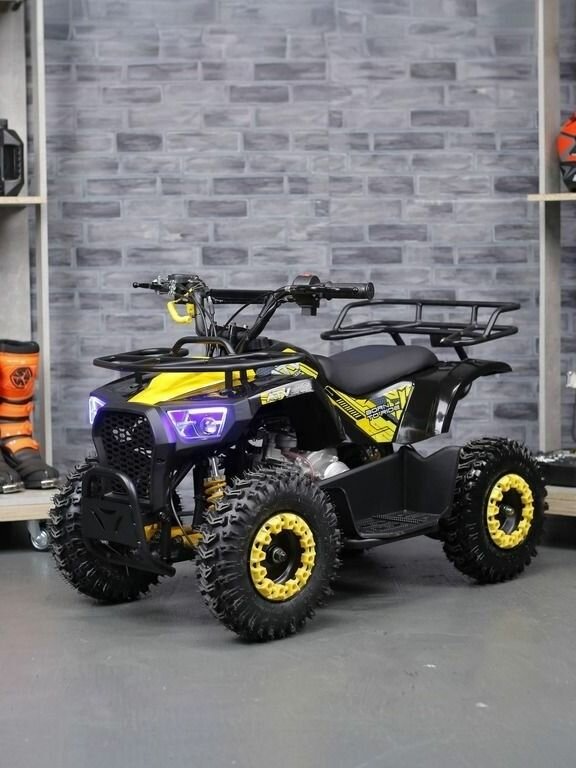 Детский квадроцикл ATV Classic mini 4T, двигатель 49 куб. см, желтый